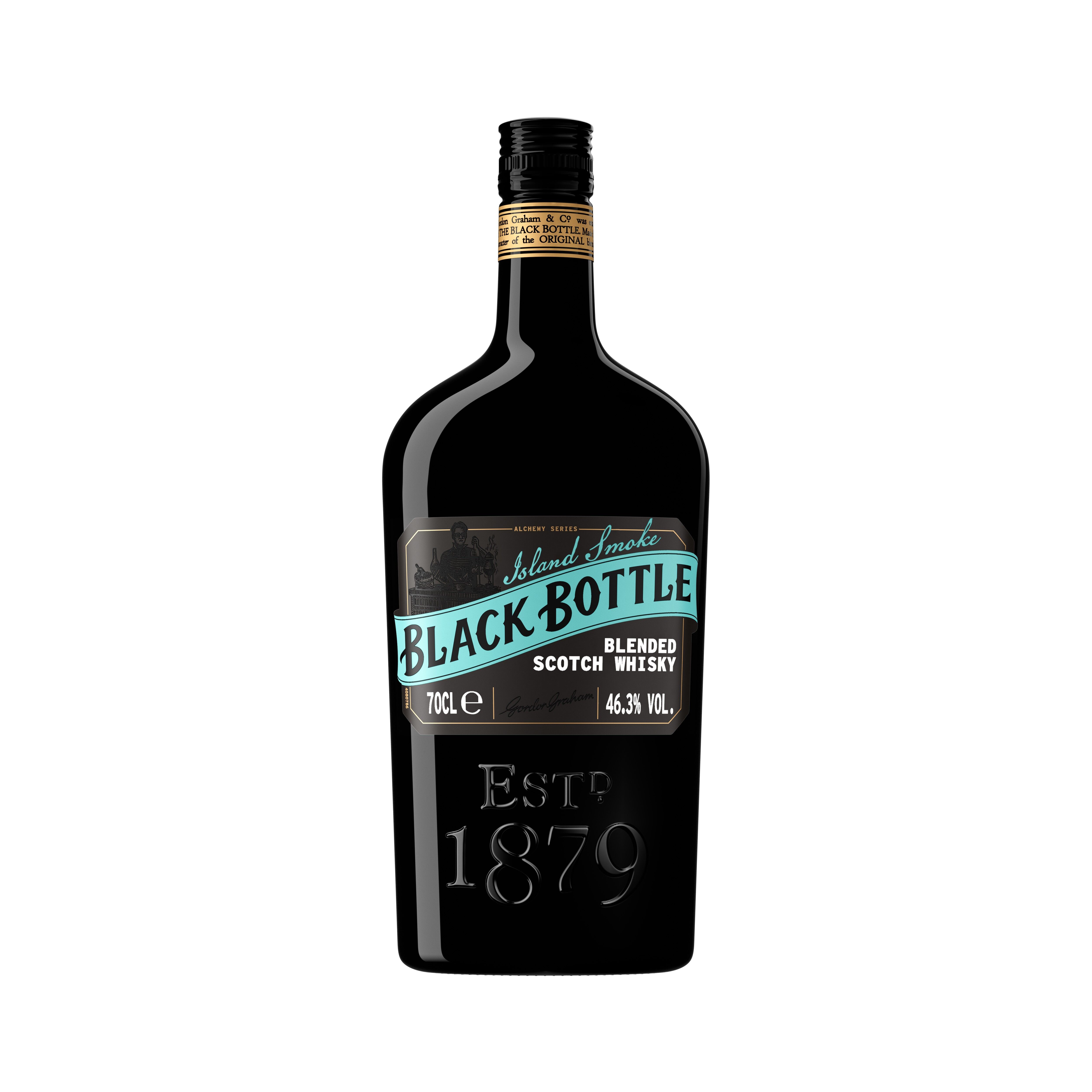Compra BOTELLA NEGRA x6 Whisky escocés mezclado Island Smoke - 70cl 46 ...