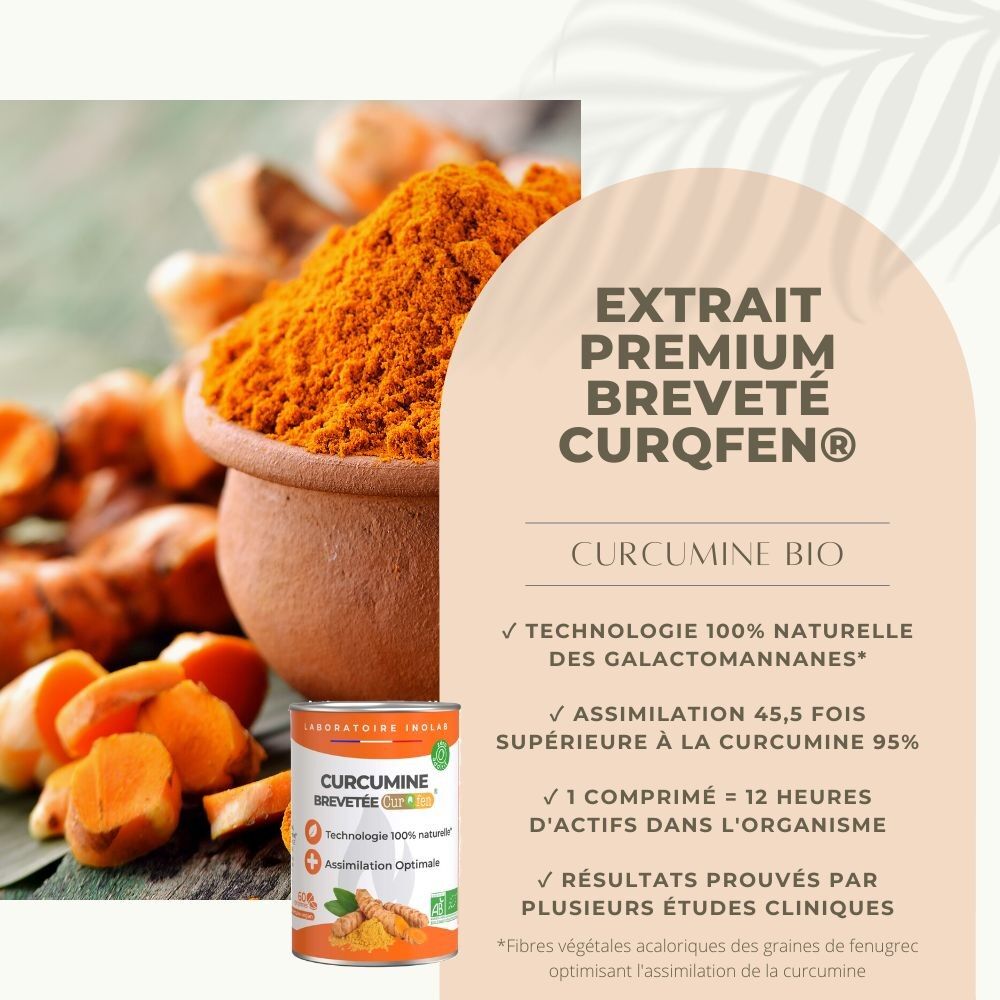 Achat Curcuma Bio comprimés brevet CurQfen ® - Articulations ...
