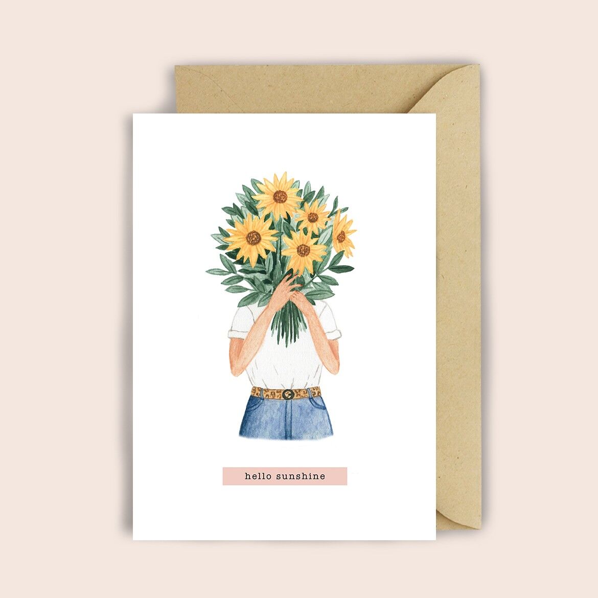 Achat Bonjour Sunshine · Carte pliée en gros