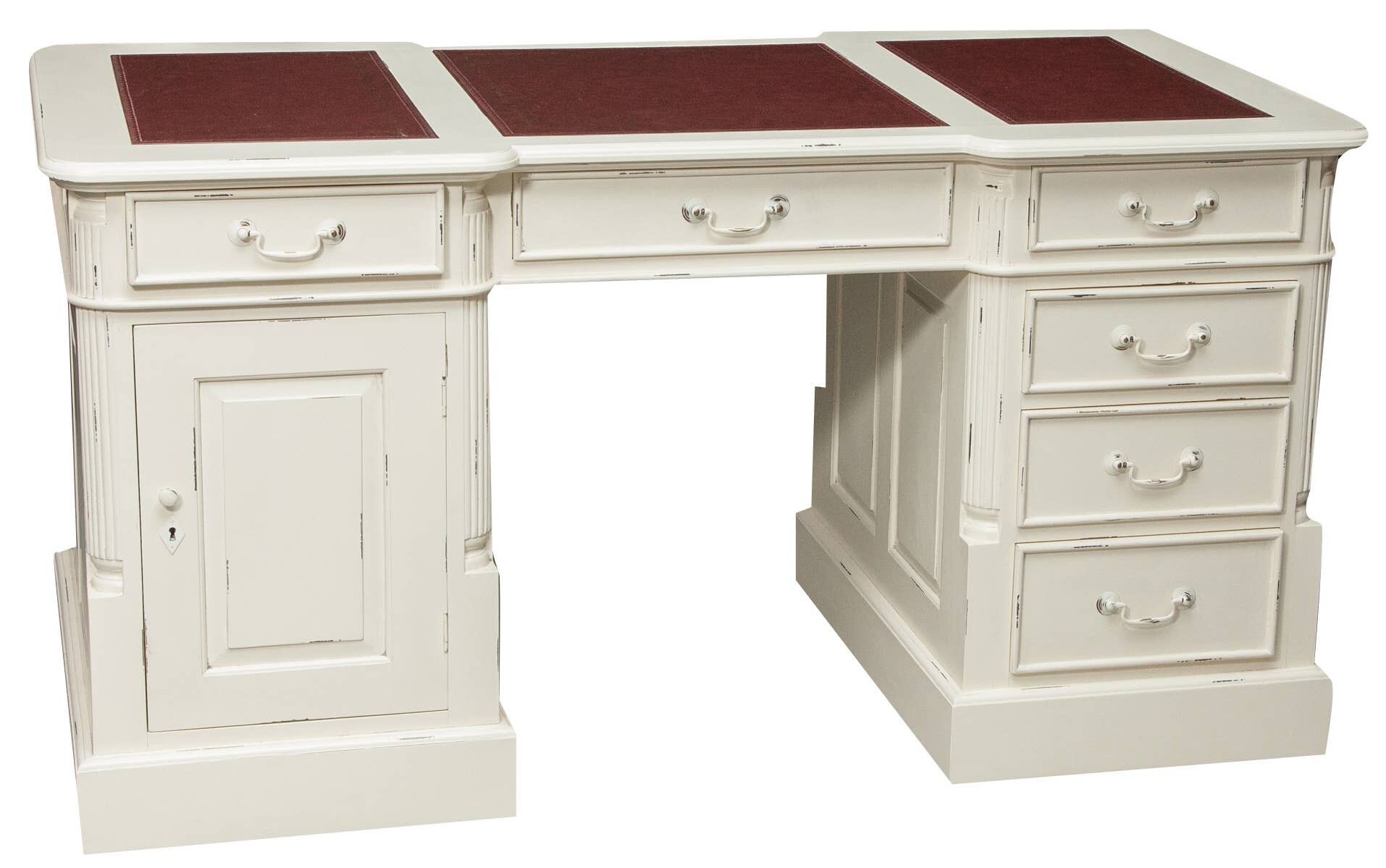 Achat Bureau Double Face En Bois D'acajou Massif L0874-B en gros