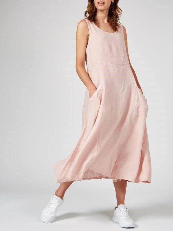 Buy wholesale Pinafore Linen Dress 3253PL