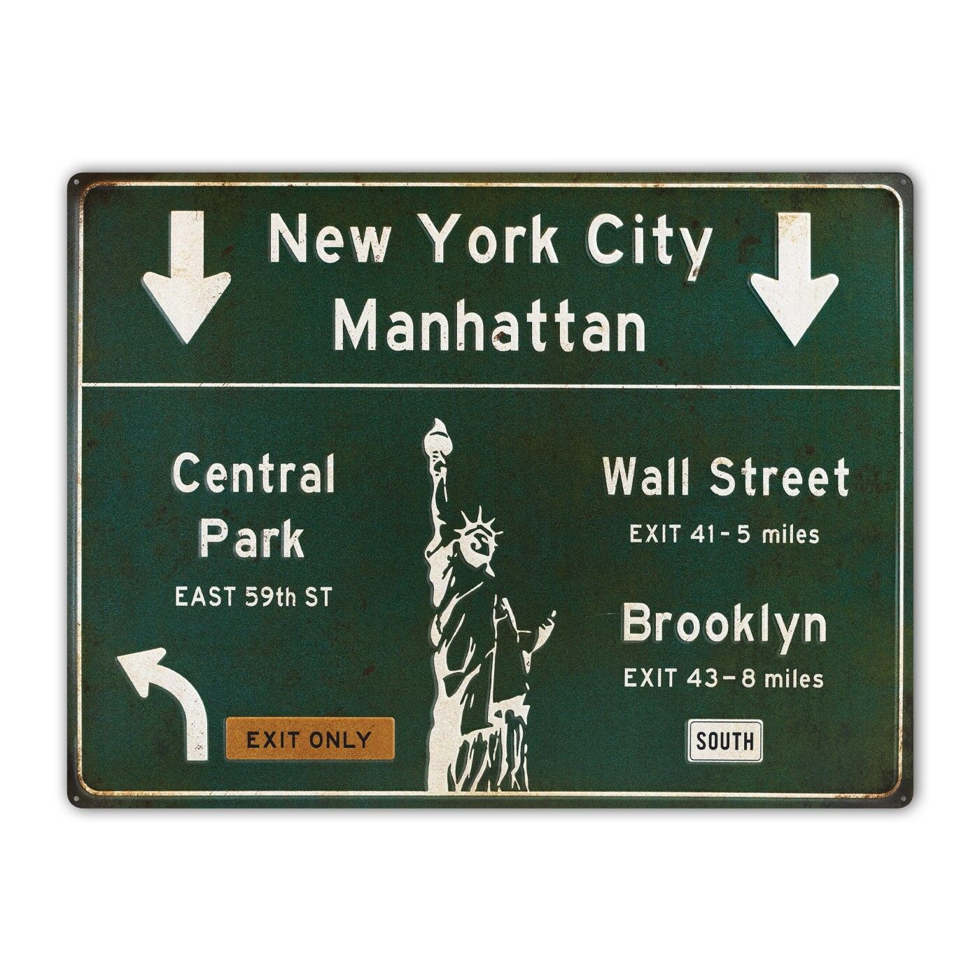 Buy wholesale Metal frame wall decoration XL metal plaque NEW YORK ...