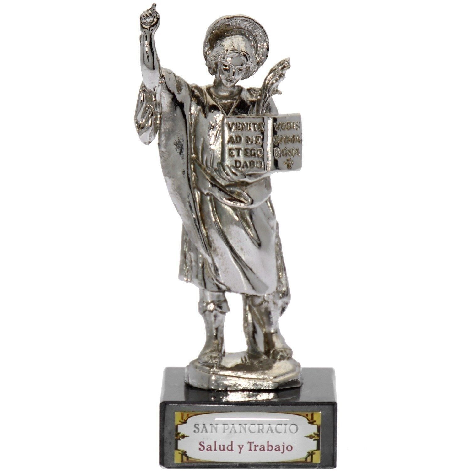 Buy wholesale FIGURE SAINT PANCRATIUS NICKEL/MARBLE _5X5X12.5CM LL21243