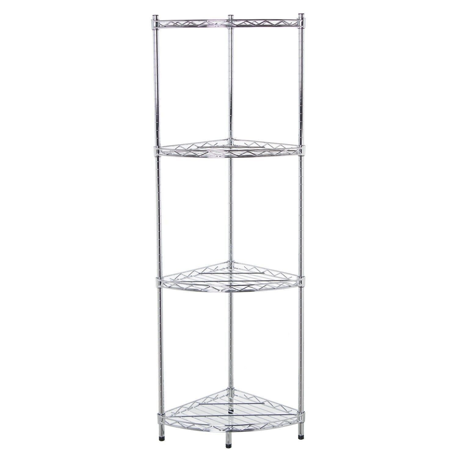 Buy wholesale METAL CORNER SHELVING 4 SHELVES _140X35X35 CM LL83991