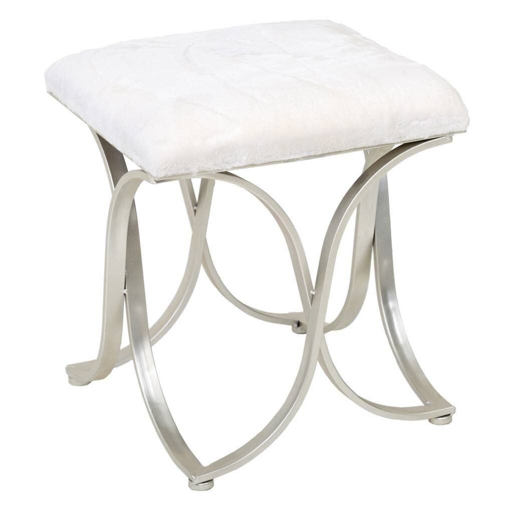 Buy wholesale Upholstered silver metal bench reference: 19201