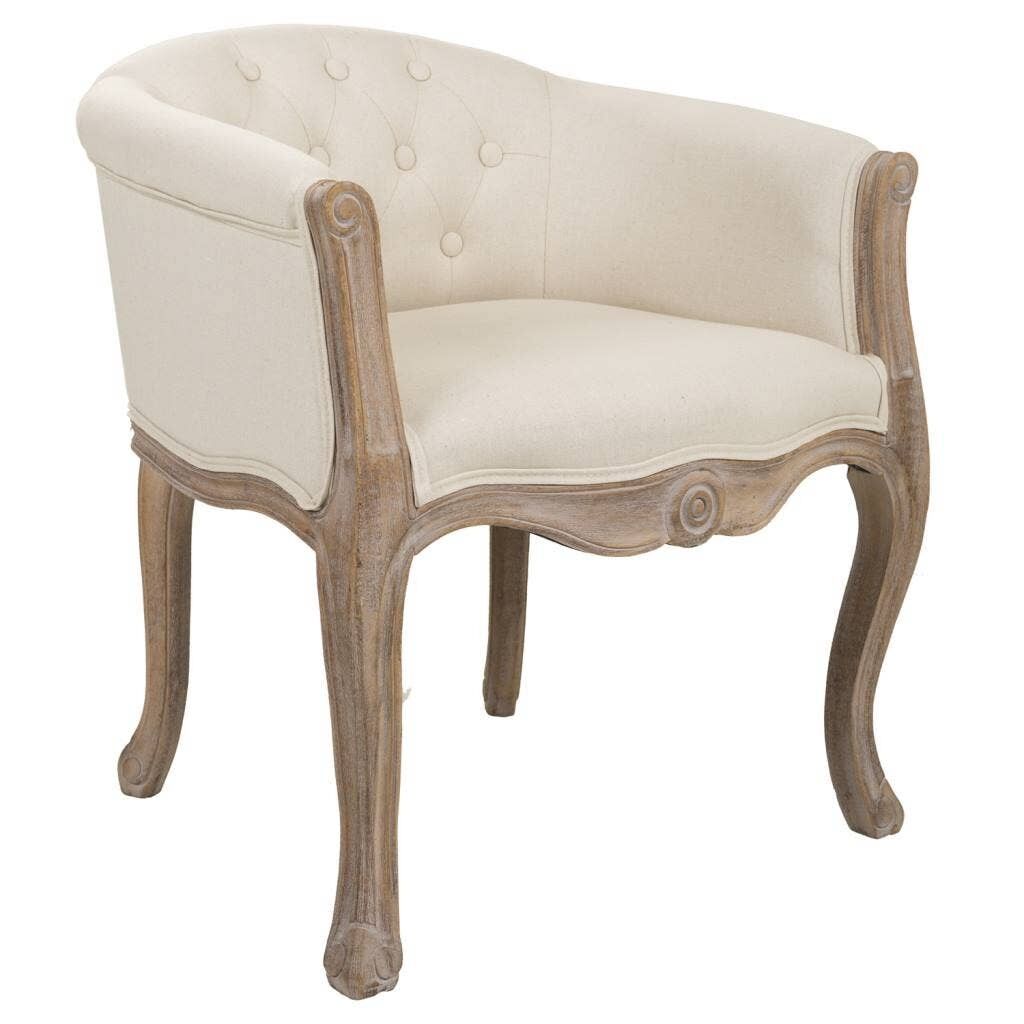 Buy wholesale Upholstered wooden armchair reference: 18306