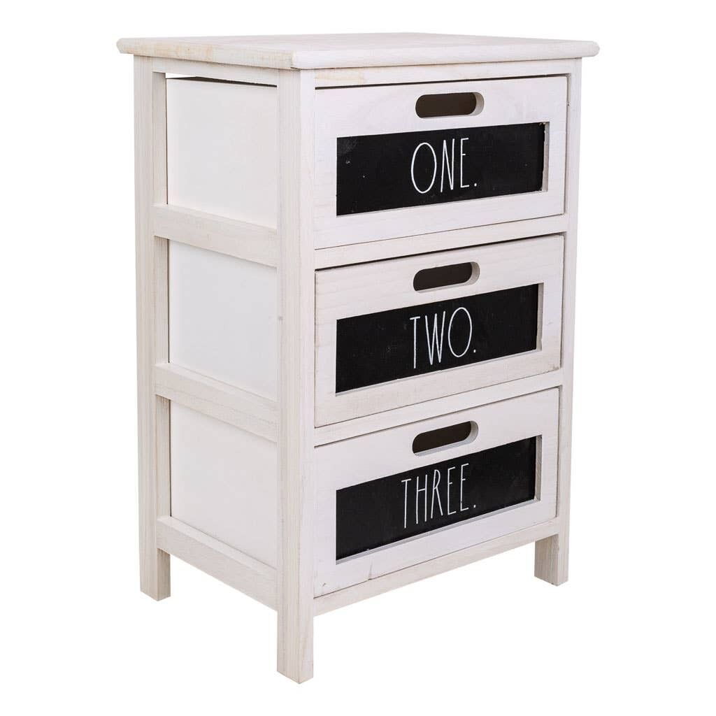 Buy wholesale Wooden chest of drawers 3 drawers reference: 22106