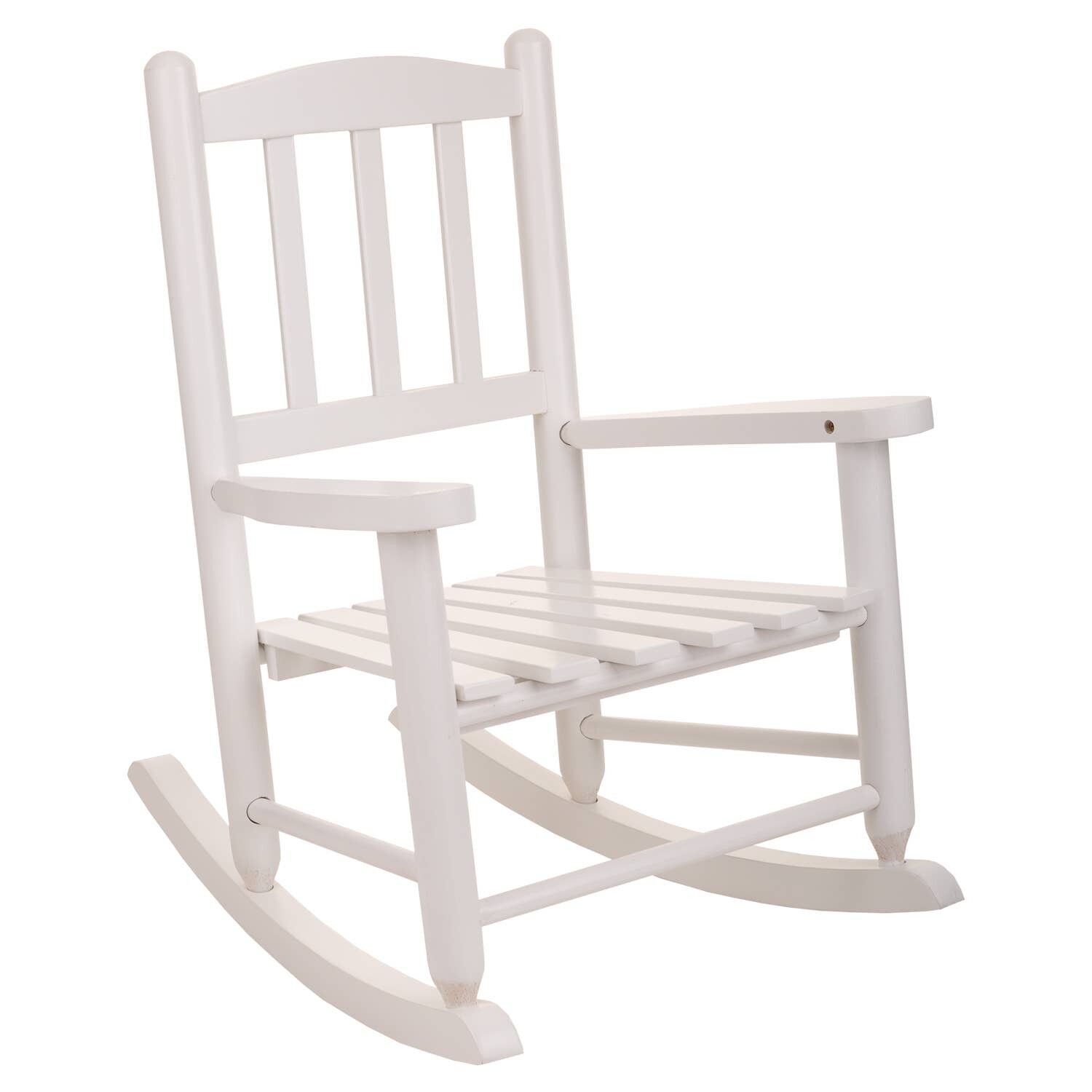 Buy wholesale Children's wooden rocking chair kit white lacquer ...