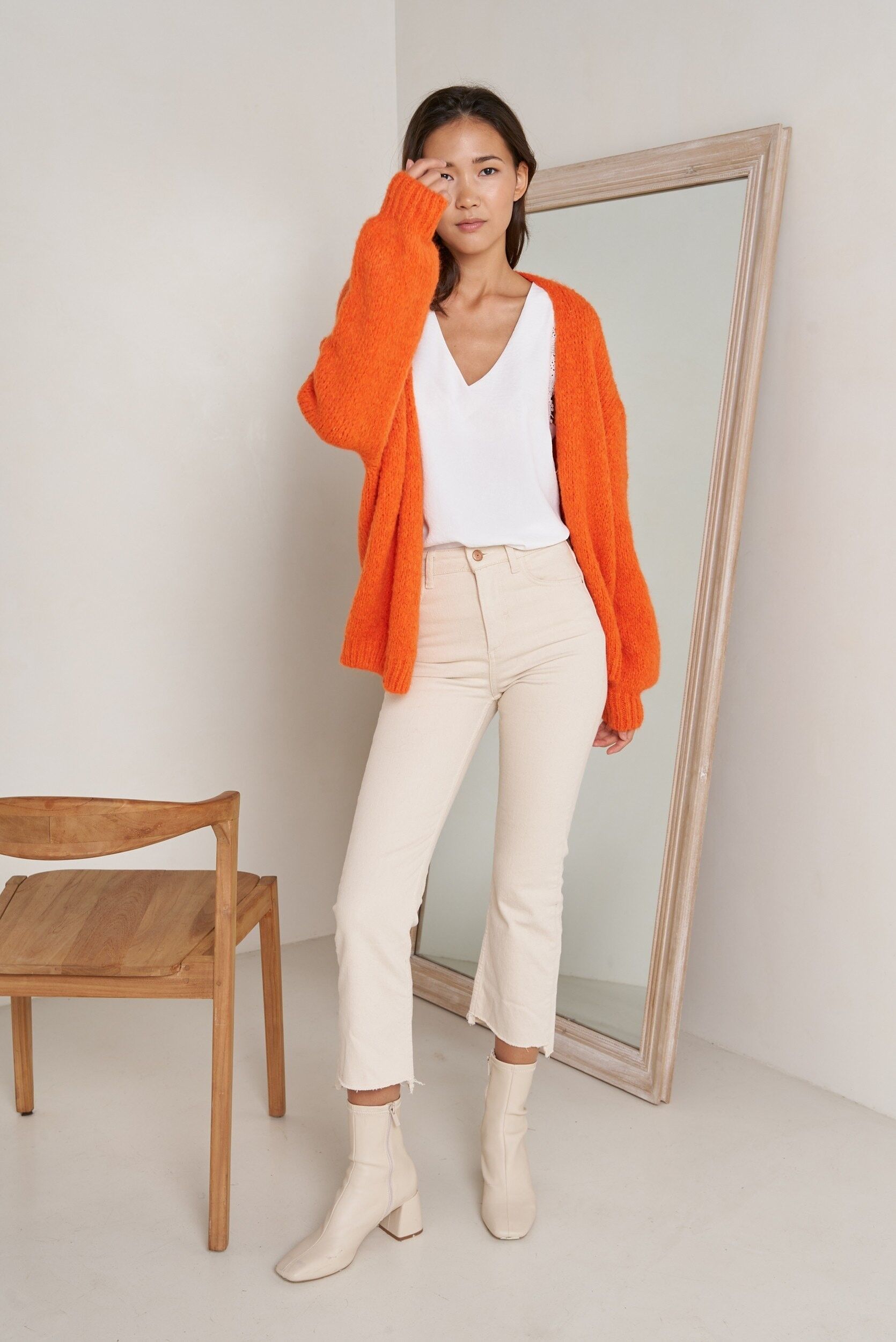 Achat Gilet Andrea Orange en gros