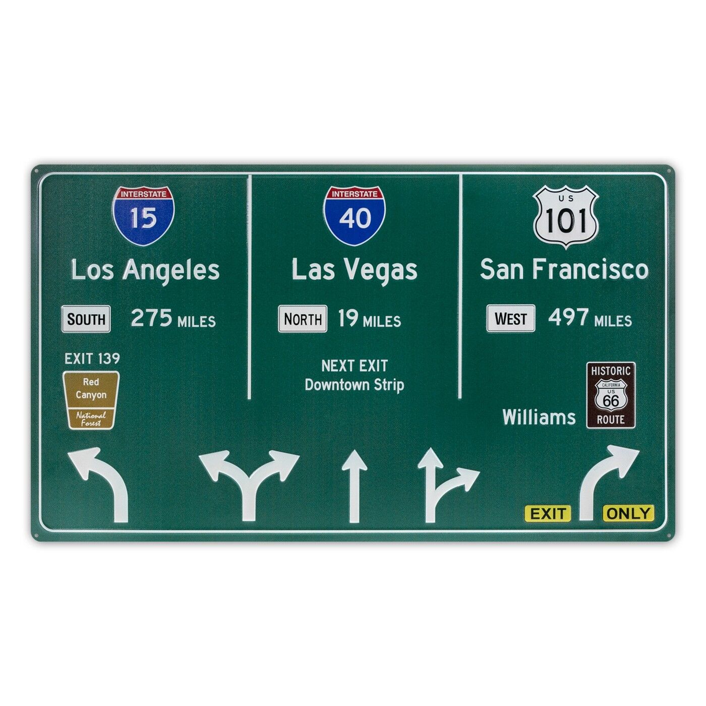 Buy wholesale USA directional sign plaque in metal wall decoration ...