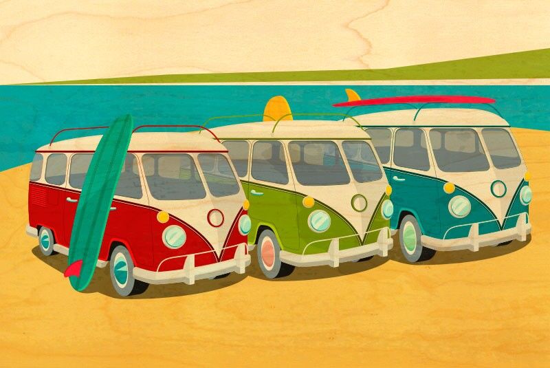 Buy wholesale WOODEN POSTCARD 3 COMBI DRAWINGS