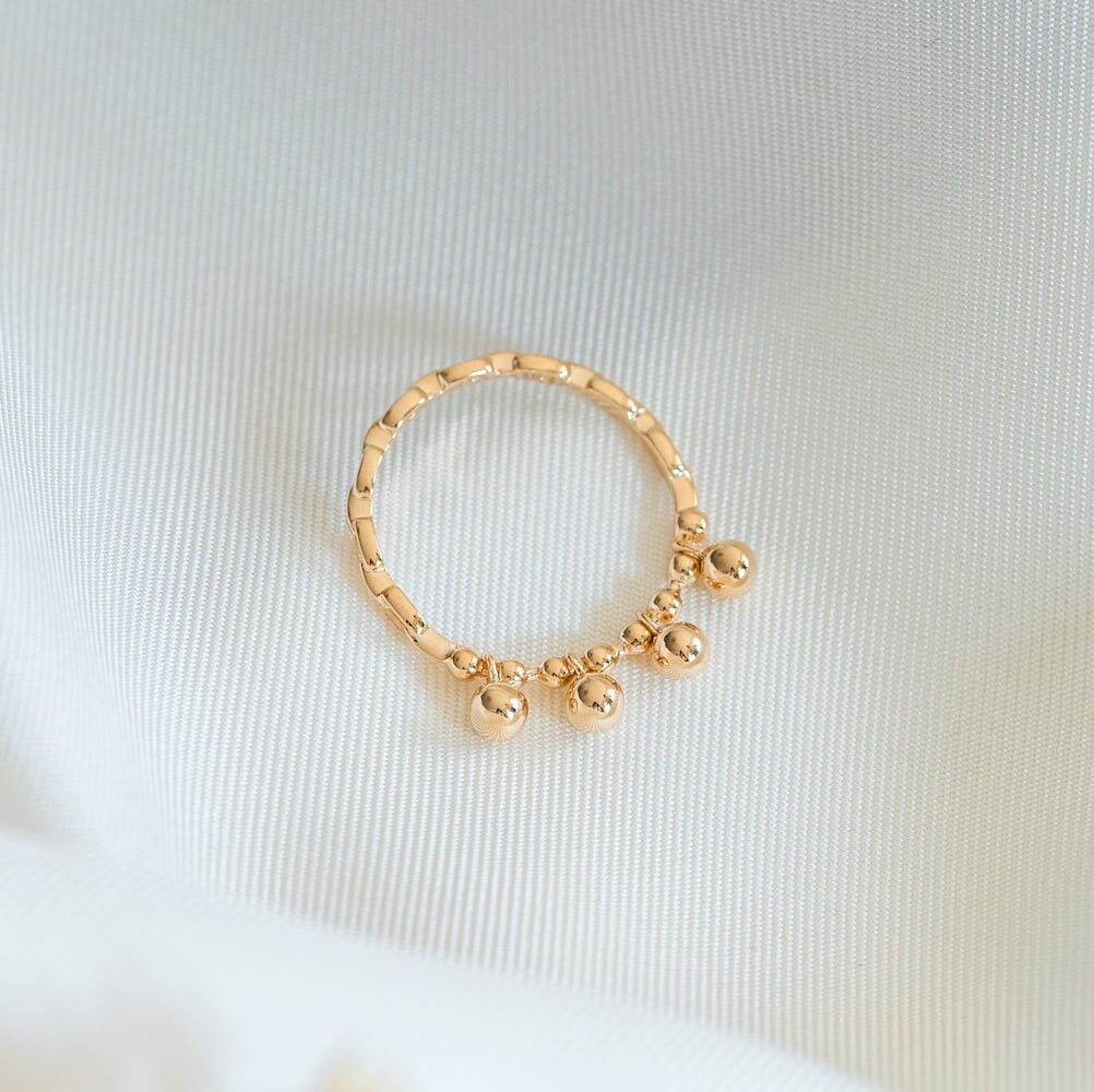 Achat Bague perle Merida plaqué or en gros