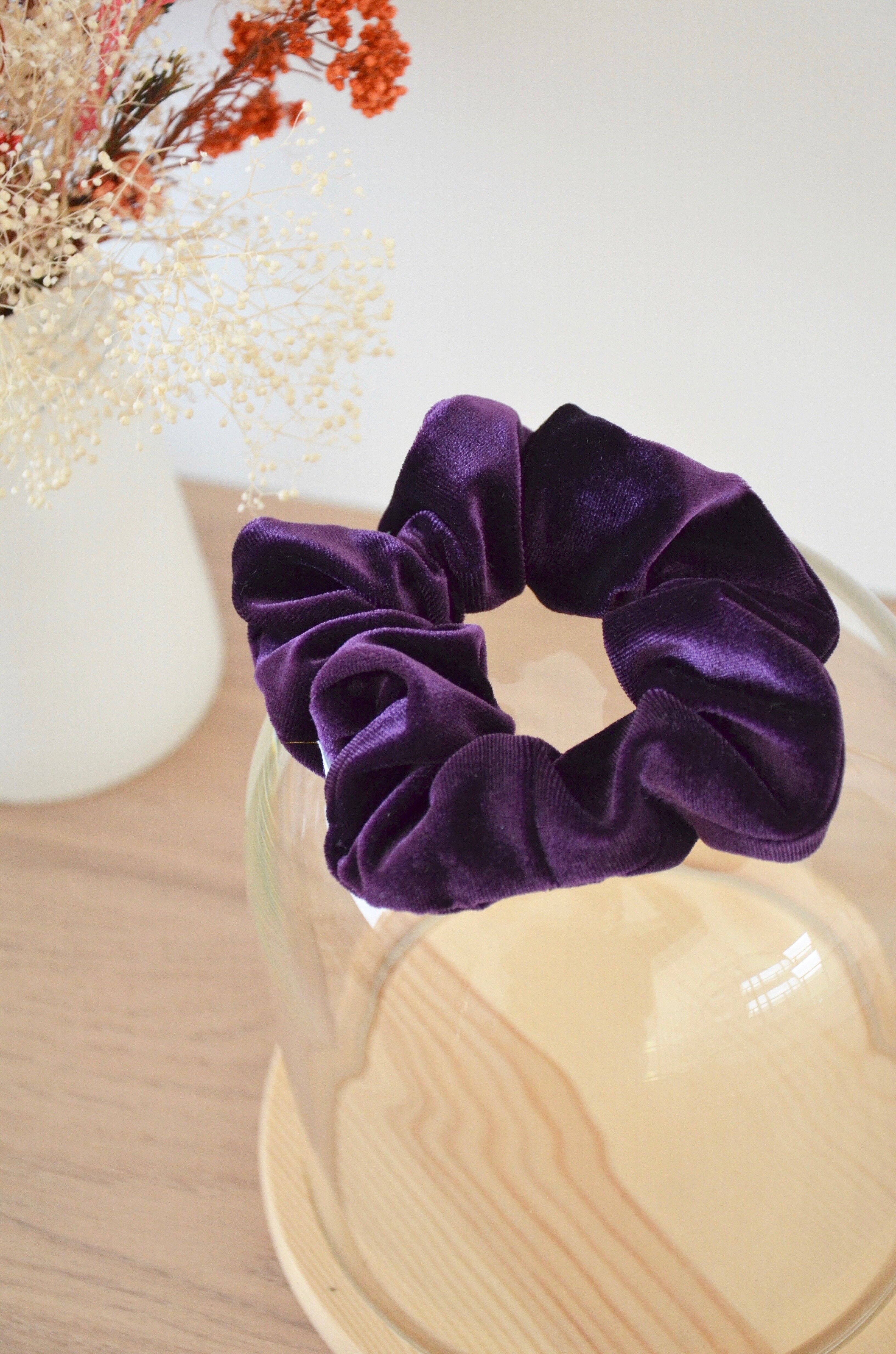 Achat Chouchou velours violet en gros