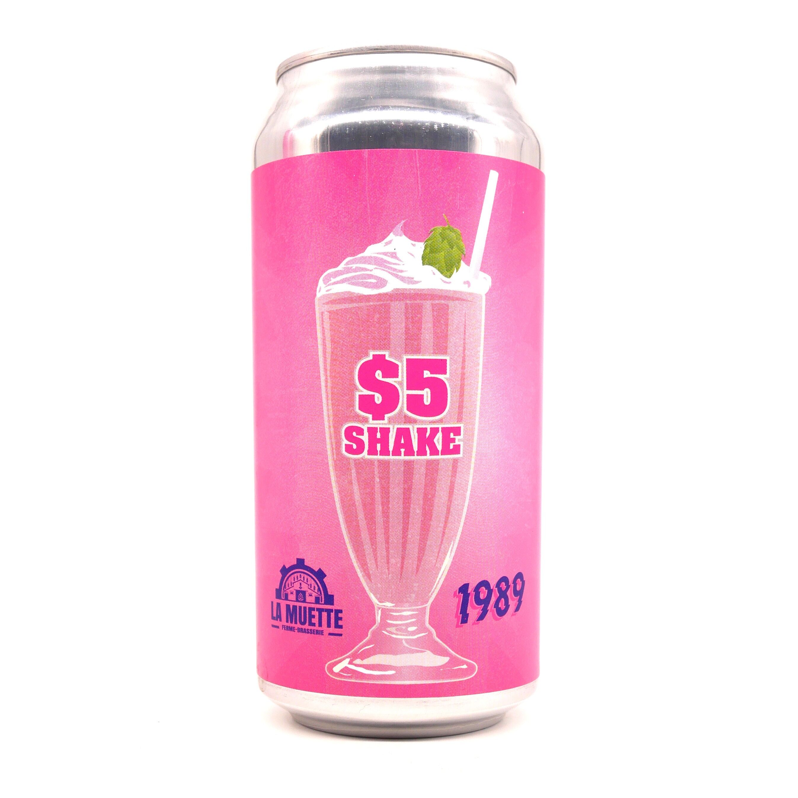 Achat 5 dollars Shake 44cl - Collab' La Muette X 1989 - Milkshake IPA - 7%alc.vol en gros