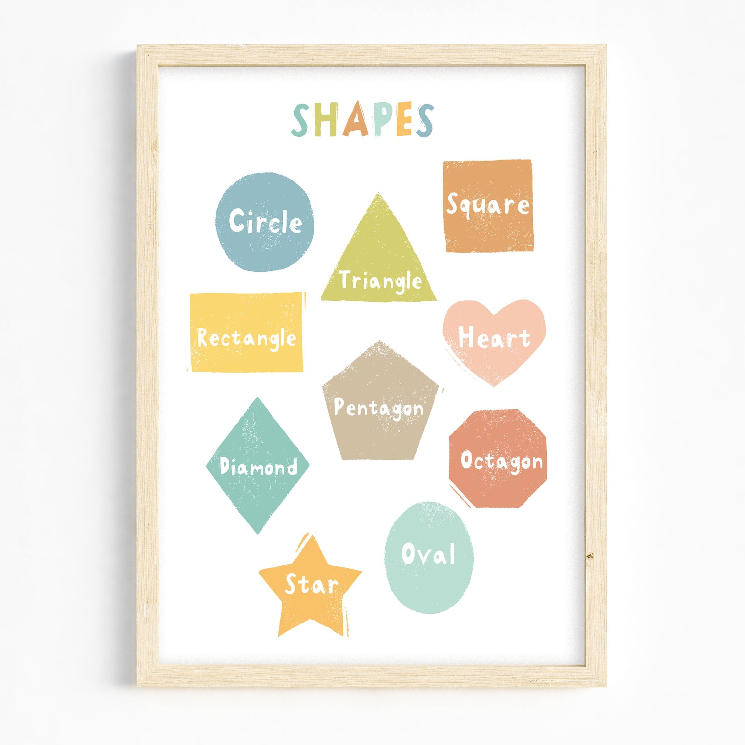Buy wholesale A3/ Educational Poster- Shapes