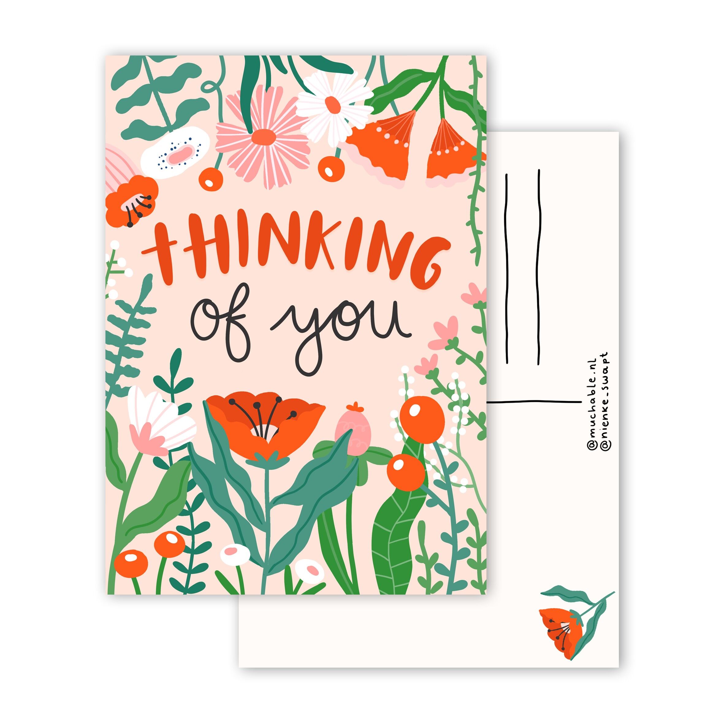 Buy wholesale Ansichtkaart thinking of you muchable x nienke_swapt