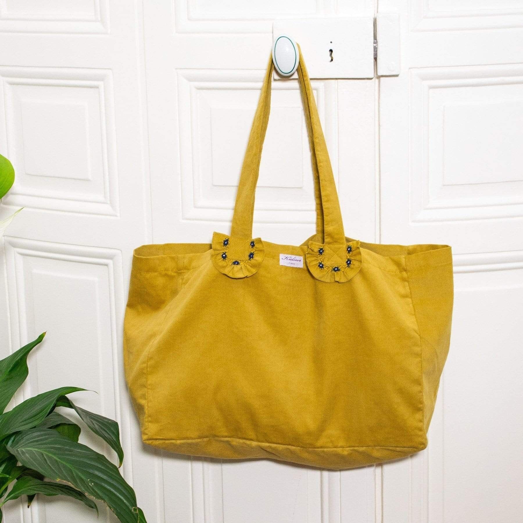 Achat Maxi cabas curry 39x30cm en gros