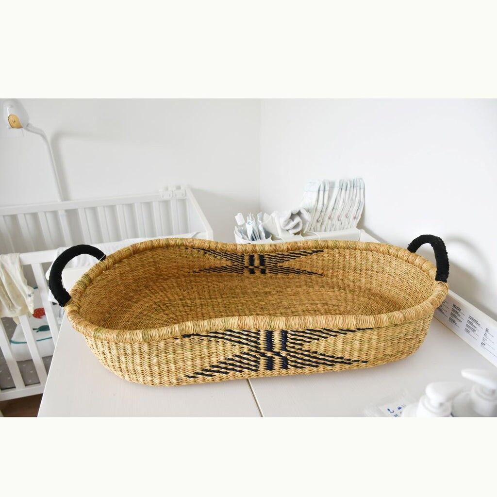 Achat Panier à langer Bébé NOIR - Commerce Équitable Bolga Moses en gros
