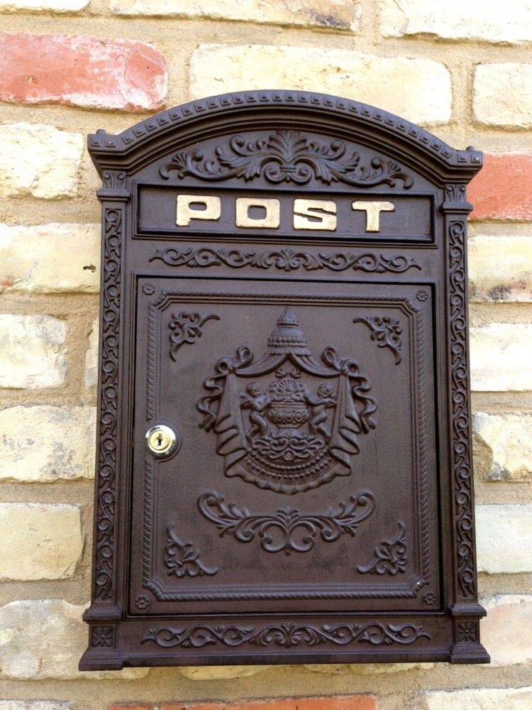 Compra Buzón London marrón fabricado en aluminio como el histórico ...