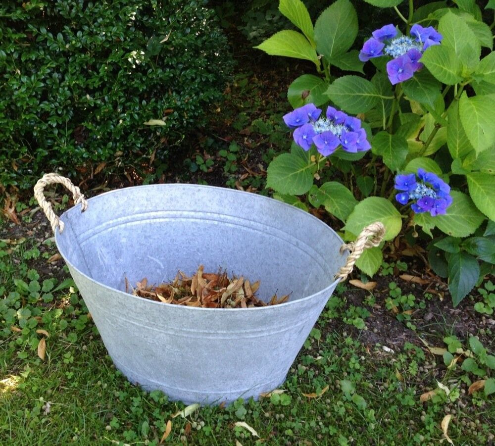 Achat Bac en zinc - bac à laver galvanisé romantique - baignoire pour ...