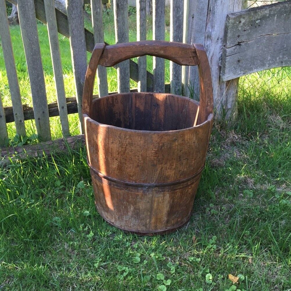Buy wholesale Antique wooden well buckets - medieval wooden buckets ...