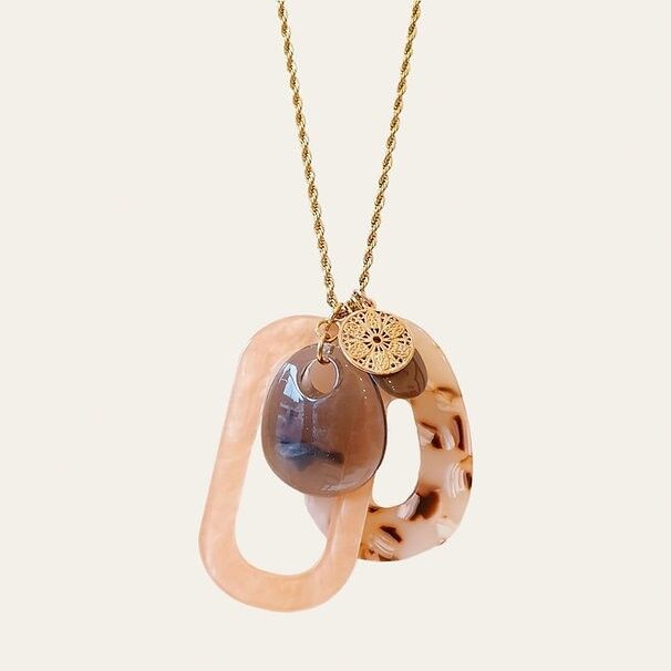 Achat Collier Aaron, Collier Maille Torsadée et Pendentifs Epoxy en gros