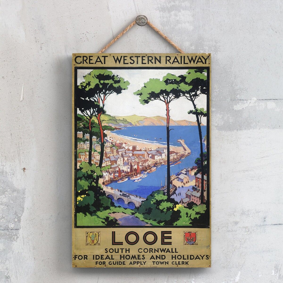 Buy wholesale P0524 - Looe 2 Original National Railway Poster On A ...