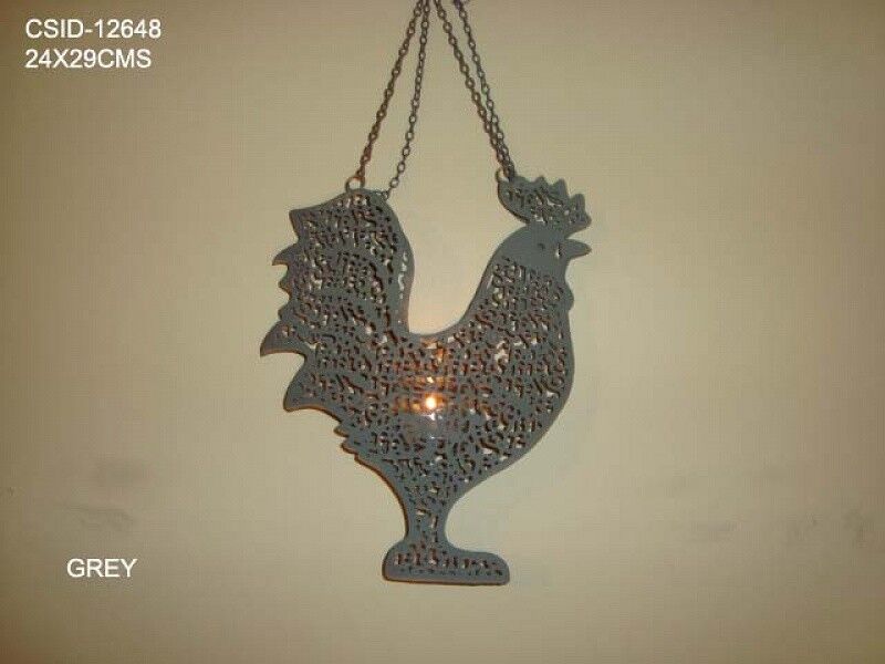 Buy wholesale T-light rooster large grey