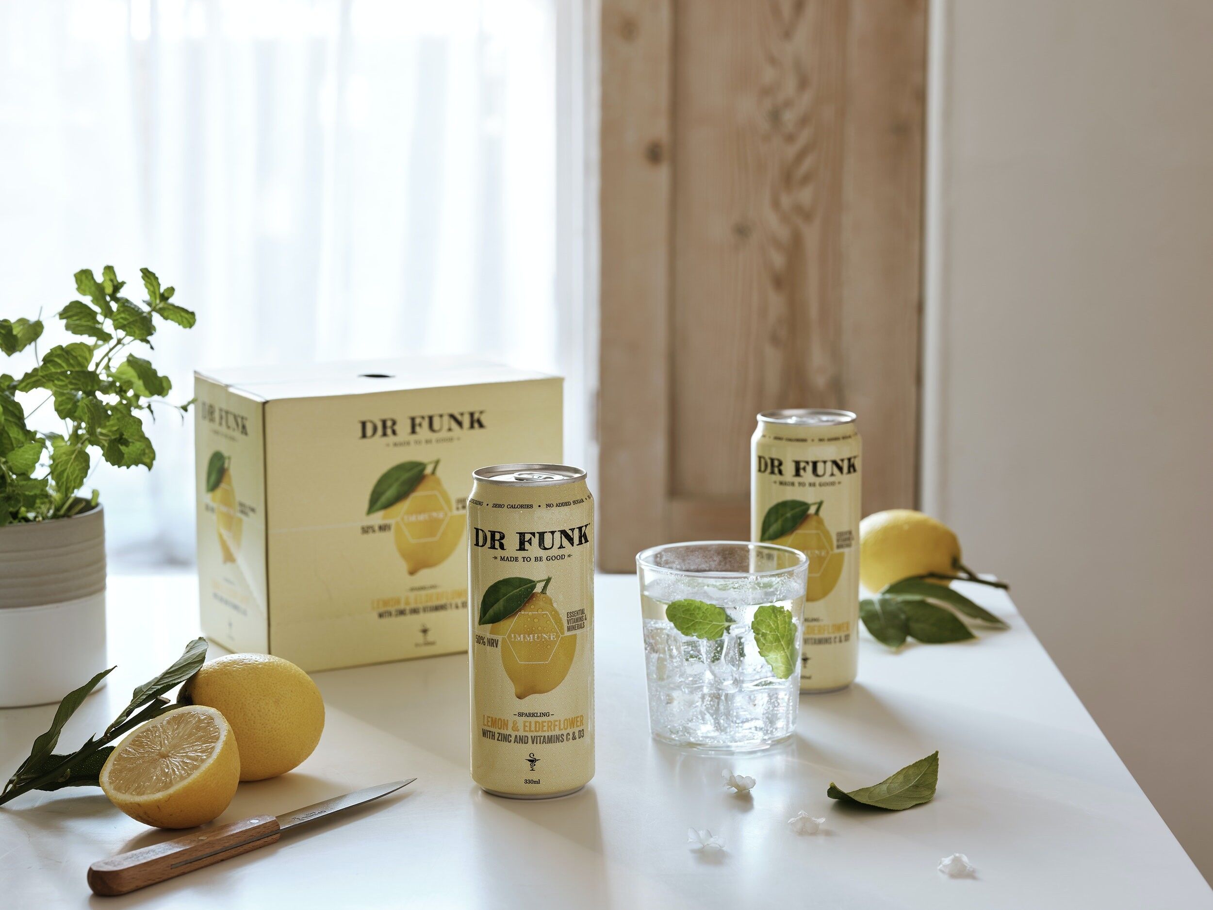 Buy wholesale Dr Funk Lemon & Elderflower Sparkling Water