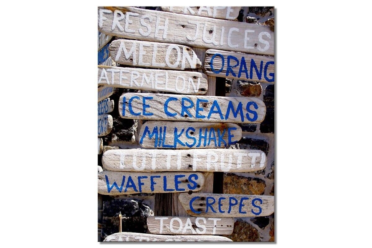 Buy wholesale Mural: Crete Shabby Food signs - landscape format 4:3 ...