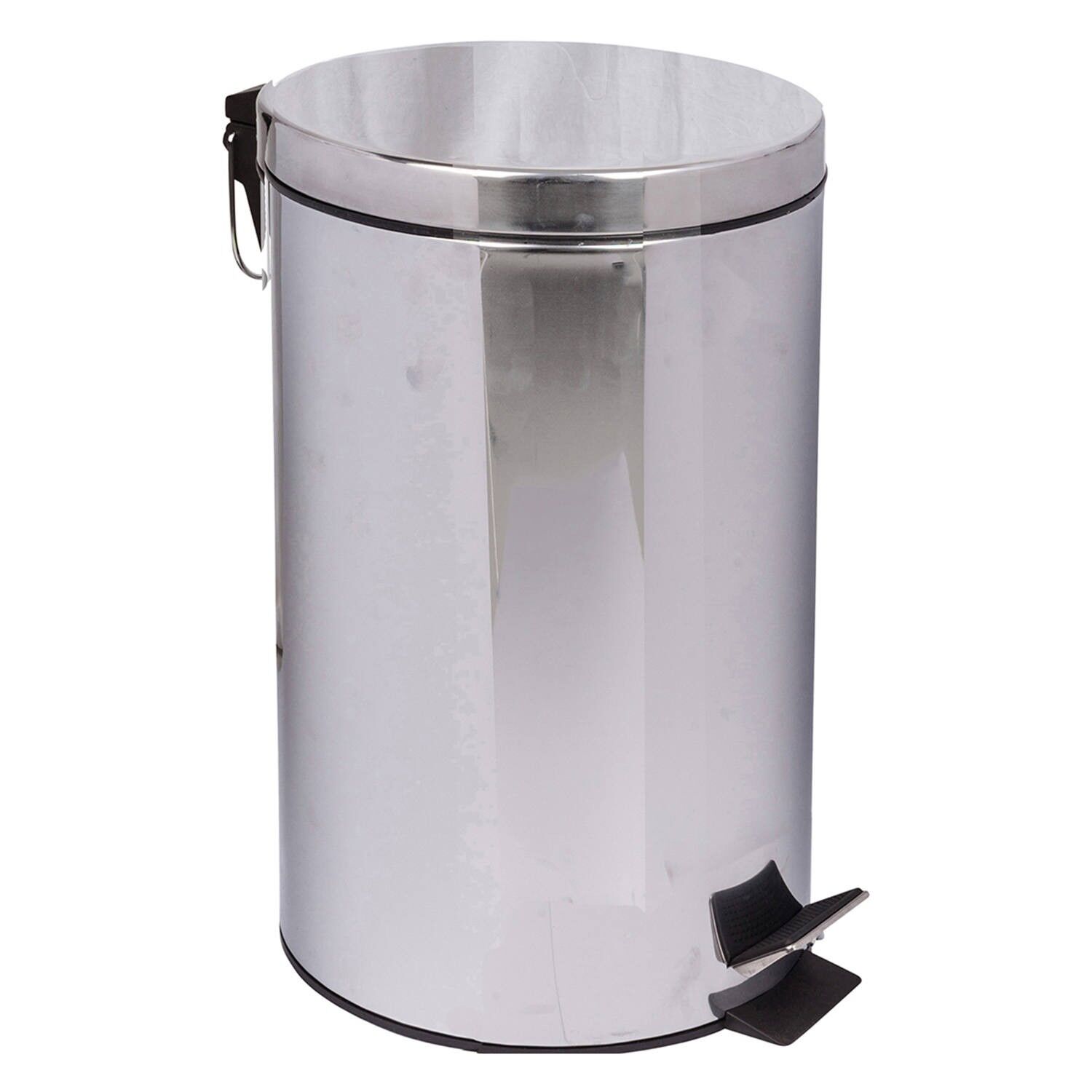 Buy wholesale Dmora Dustbin, in glossy gray aluminium, 20 litres ...
