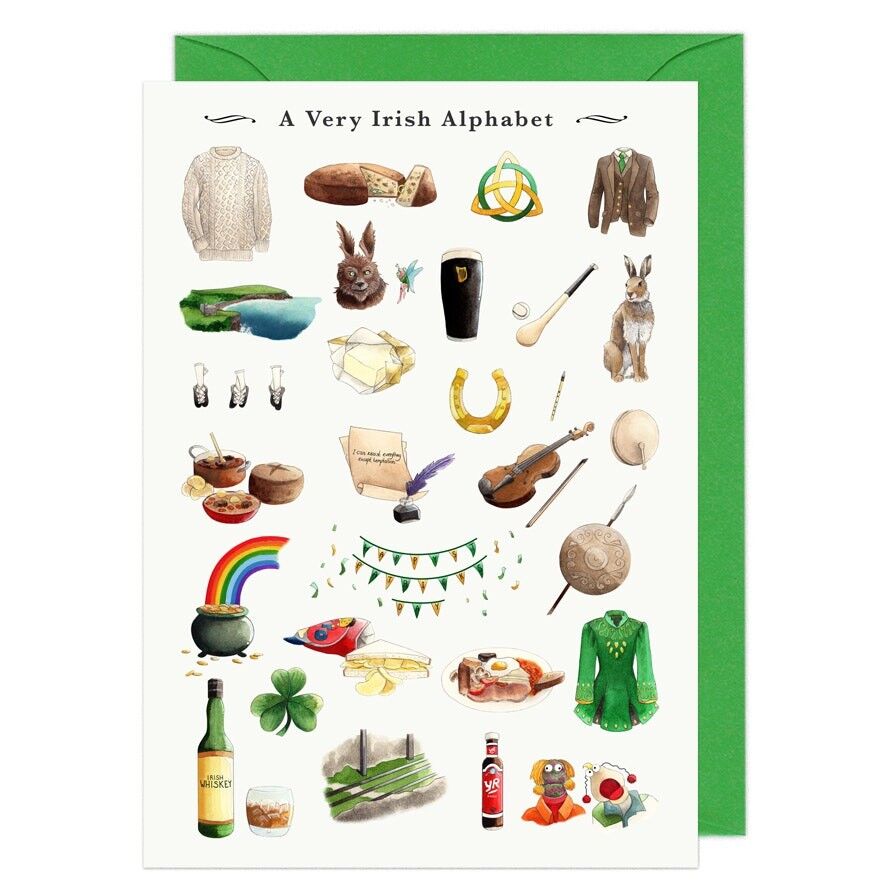 Buy wholesale A Very Irish Alphabet Greeting Card
