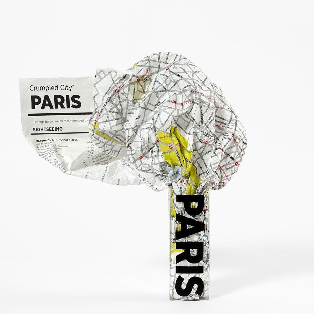 Buy wholesale Crumpled City Map - PARIS