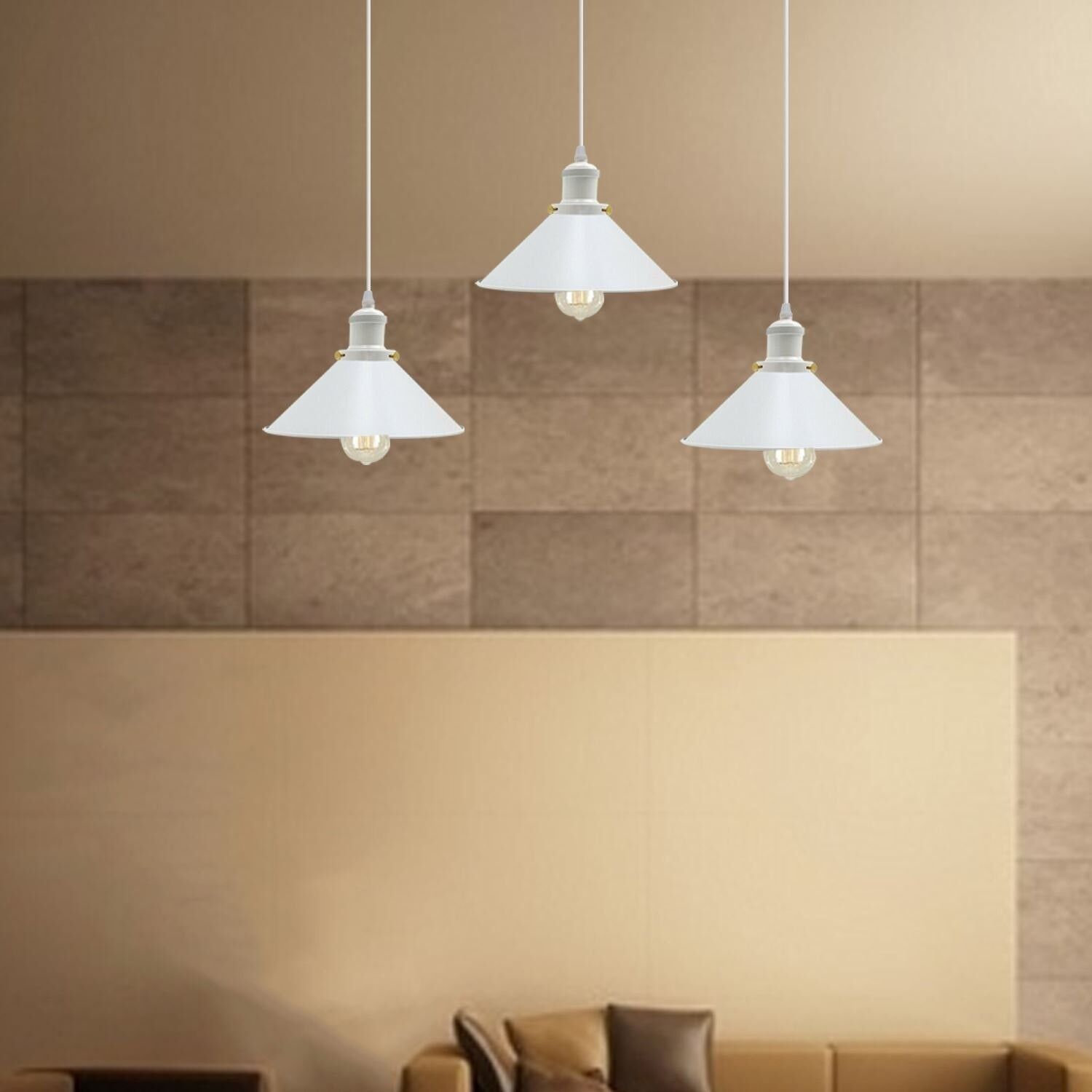Buy wholesale Vintage Industrial White 3 Way Hanging Pendant Light ...