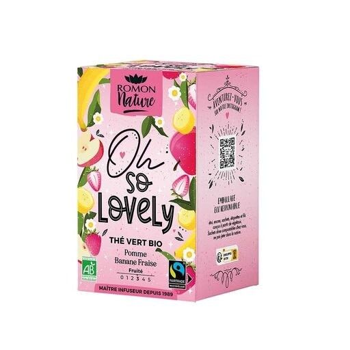 Achat OH SO LOVELY BIO - The vert, Pomme, Fraise - 16 sachets en gros