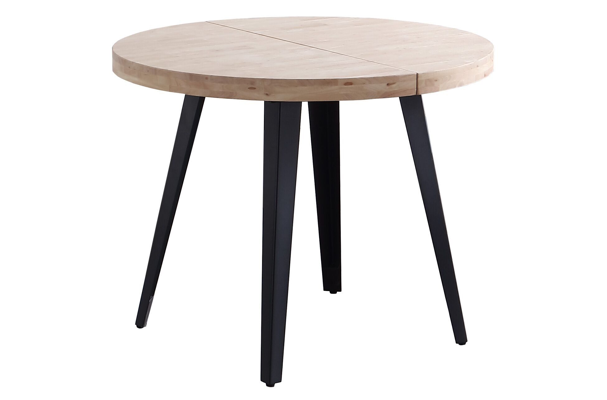 Achat TABLE DE REPAS RONDE EXTENSIBLE CHÊNE NORDIQUE BERG / NOIR. en gros