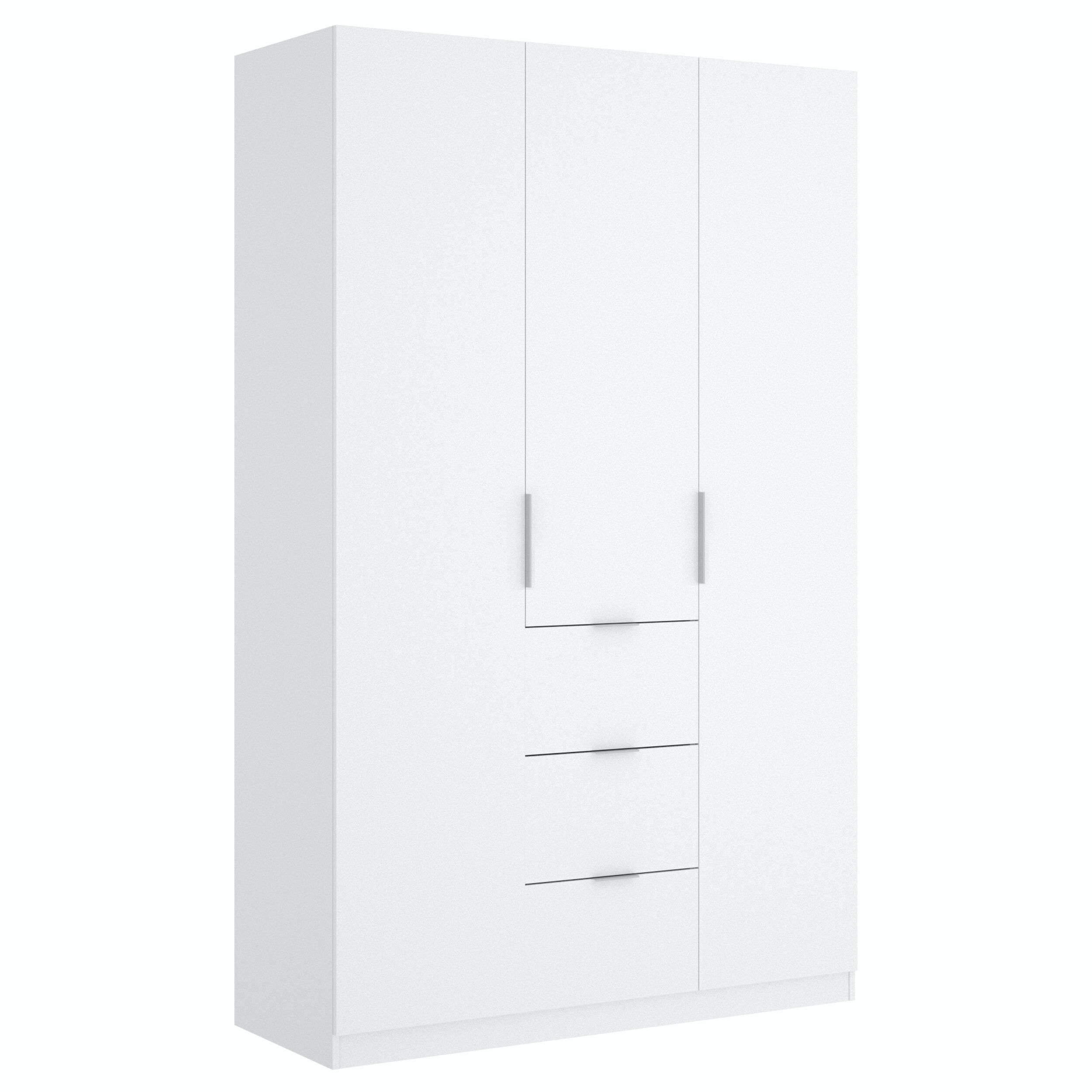 Buy wholesale Wardrobe 3 doors and 3 drawers Essen White