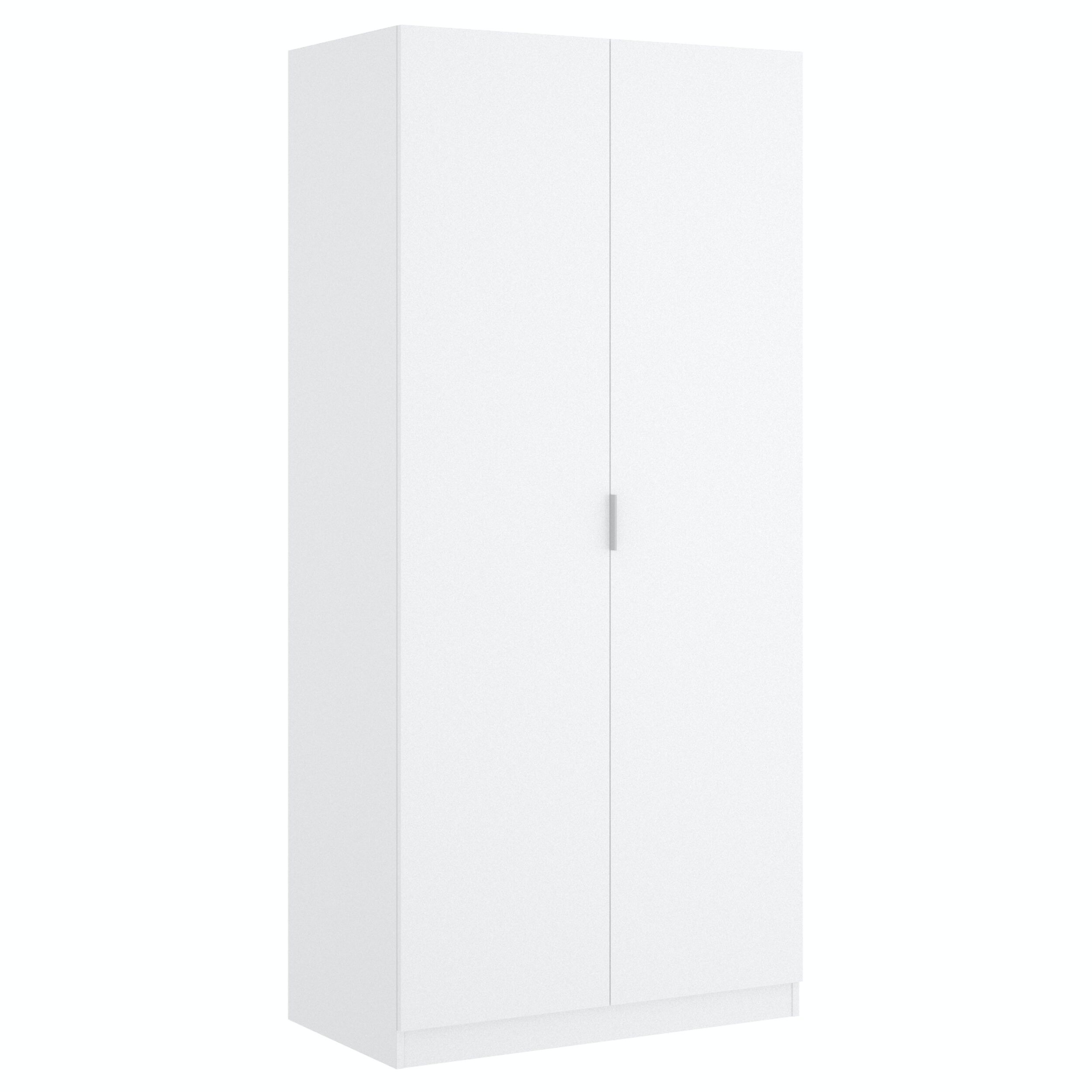 Buy wholesale 80 cm wardrobe with 2 doors Essen - White