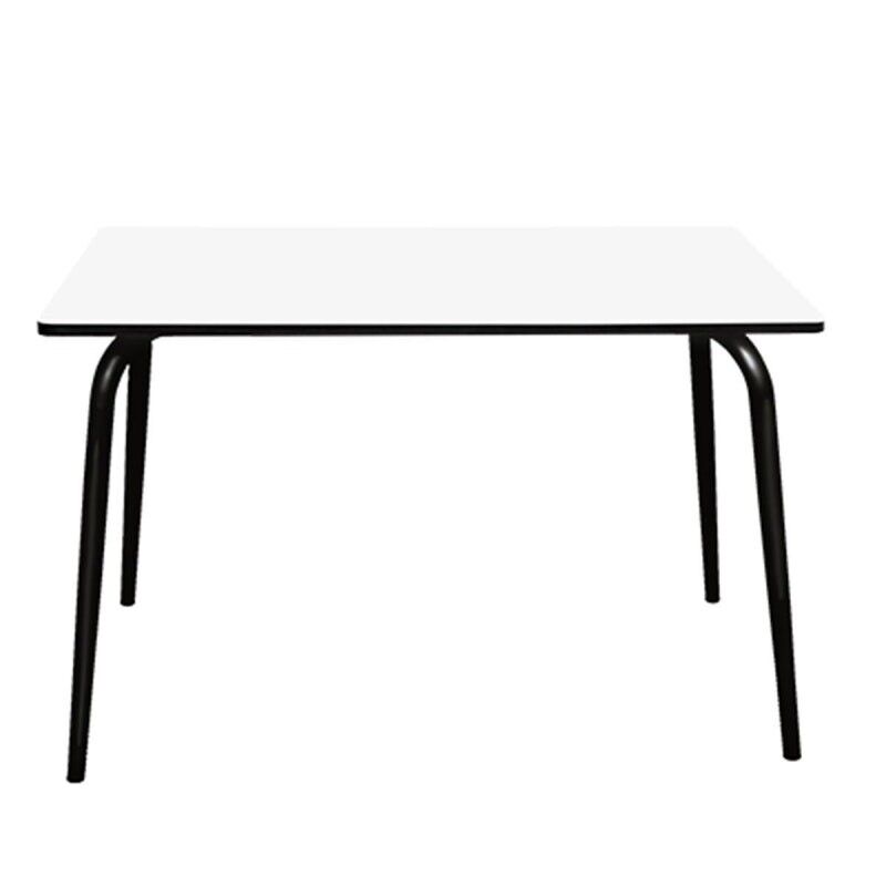 Buy wholesale Retro Vera Table 120×70 – Plain White Black Legs