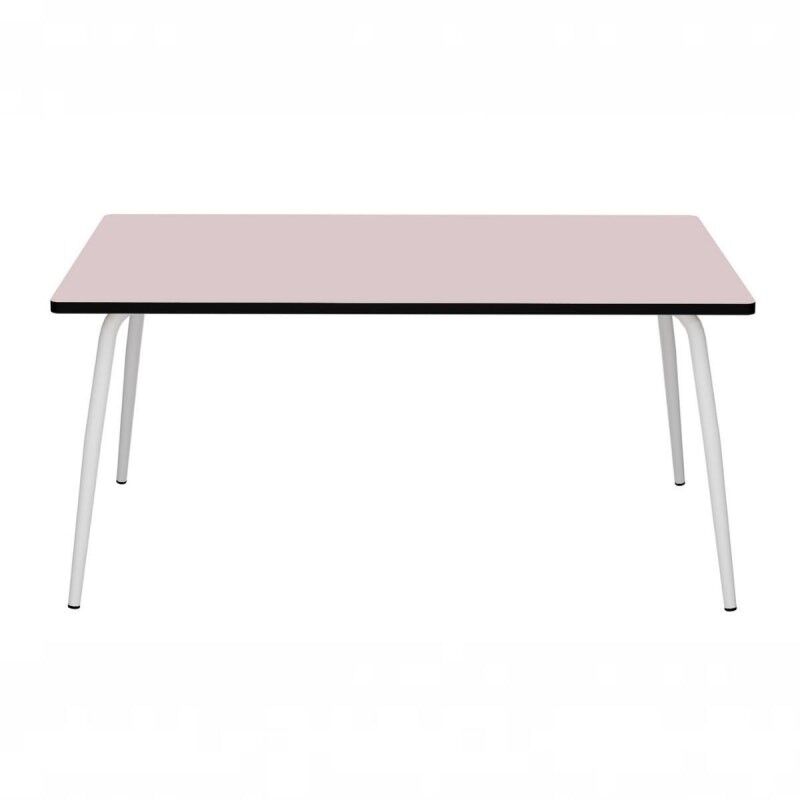 Buy wholesale Retro Vera Table 160x80 - Plain Powder Pink White Legs