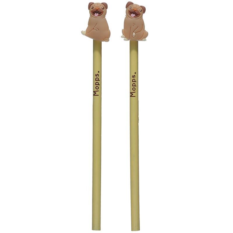 Buy wholesale Mopps Pug Pencil with PVC Topper