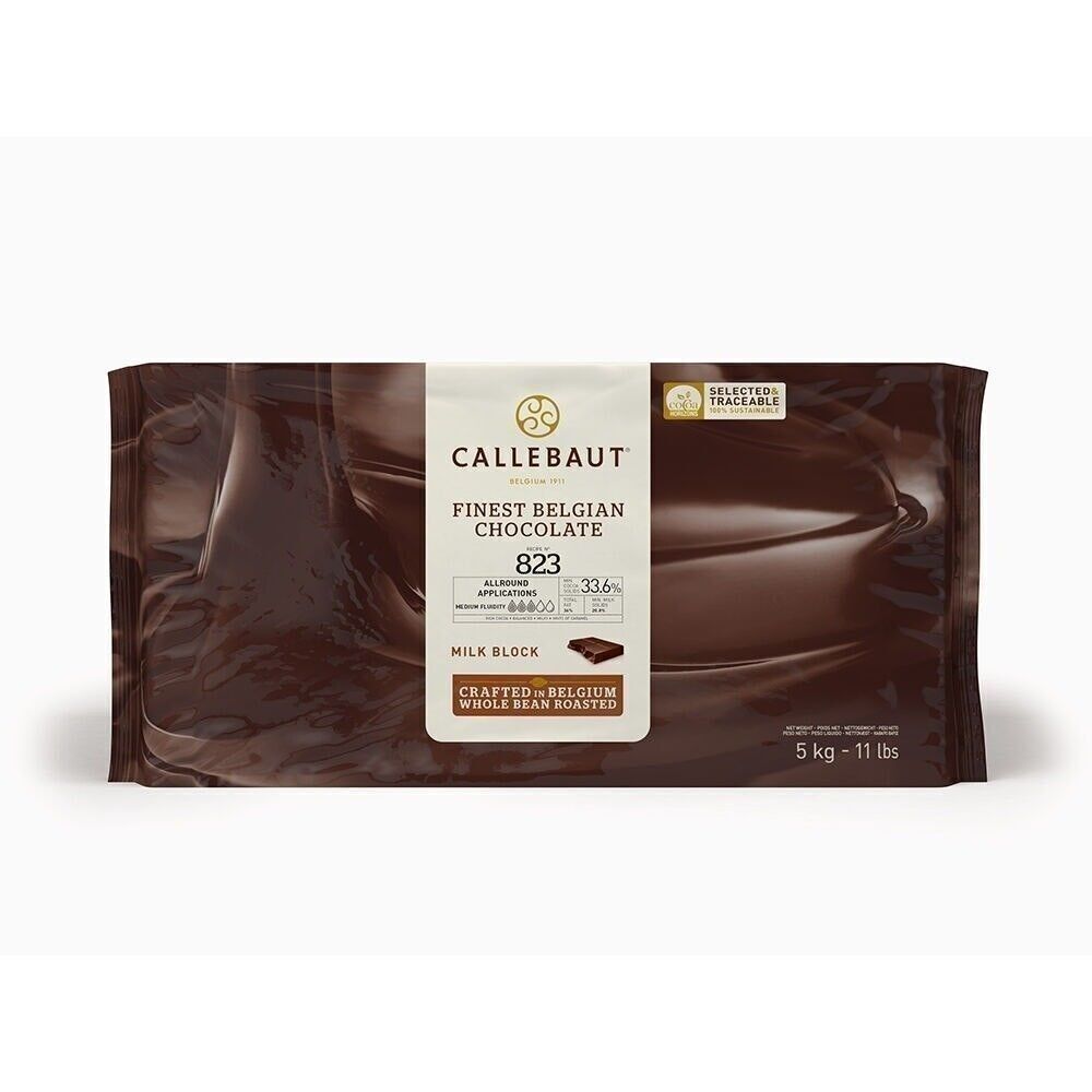 Achat CALLEBAUT - CHOCOLAT AU LAIT - FINEST BELGIAN CHOCOLATE N°823 - 33.6% CACAO- BLOC DE 5 KG ...