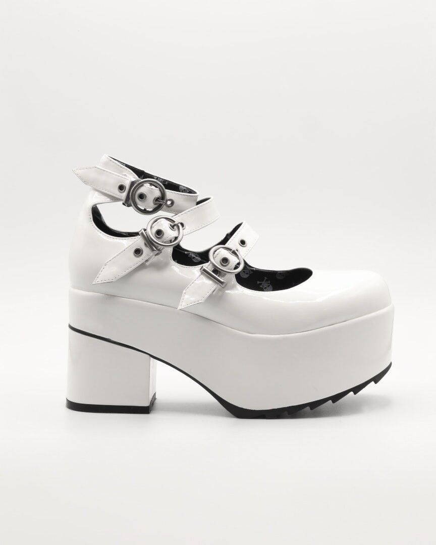 Buy wholesale Run The World Chunky Platform Dolly Shoes In White