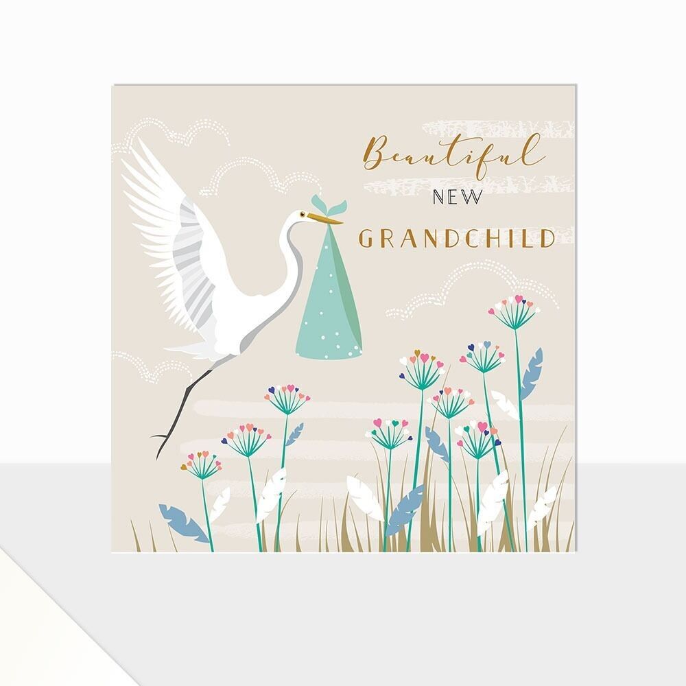 Buy wholesale New Grandchild Congratulations Card - Glow New Grandchild