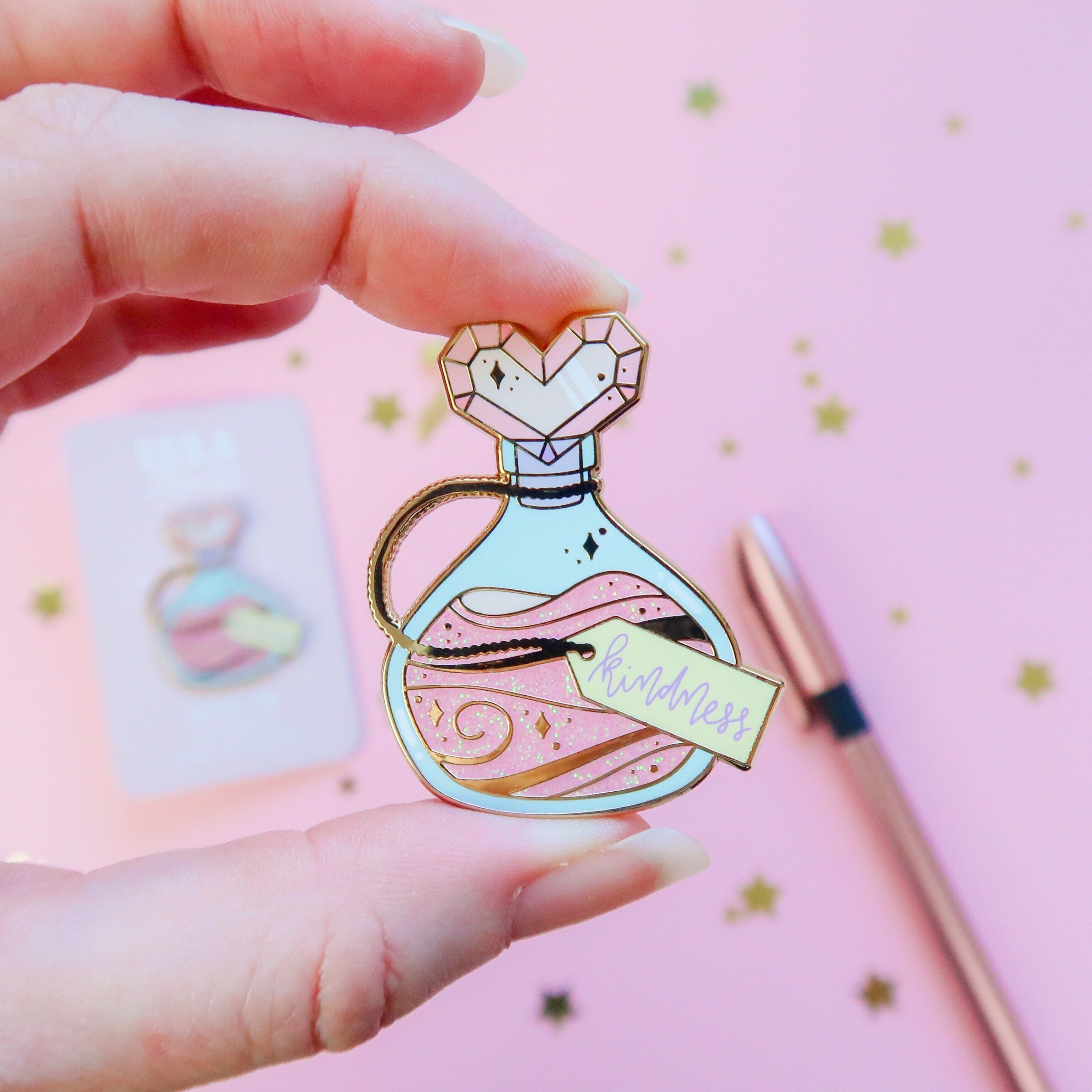 Buy wholesale Kindness Potion Enamel Pin
