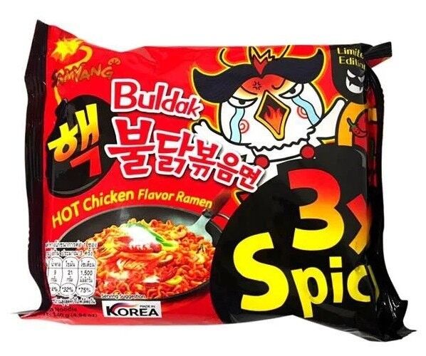 Achat Ramen Hot chicken Buldak 3x spicy - Poulet épicé x3, 140G ...
