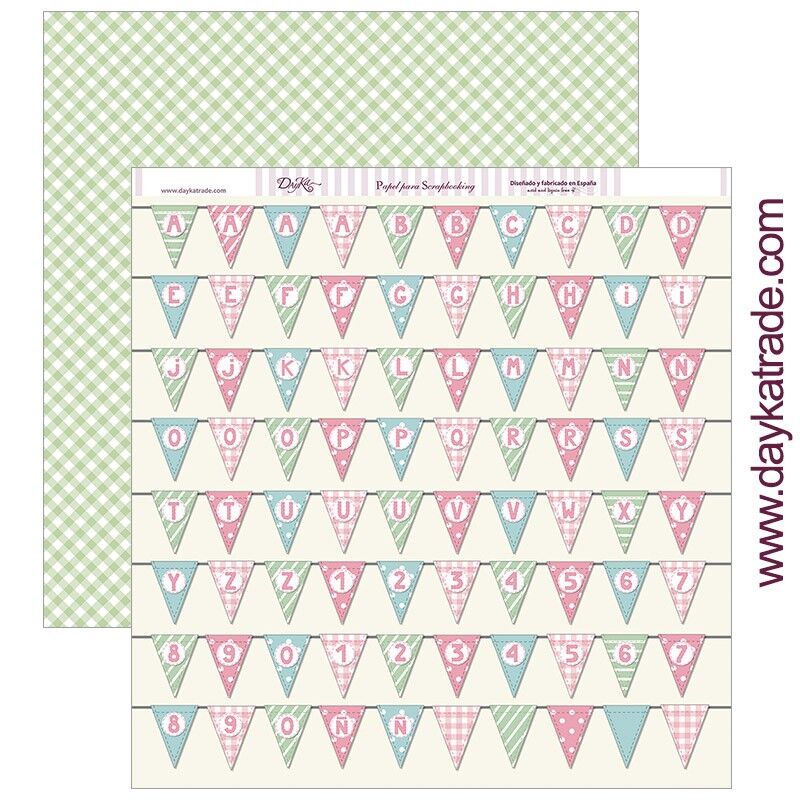 Buy wholesale SCP-264 Scrapbooking paper "Party pennants with letters ...