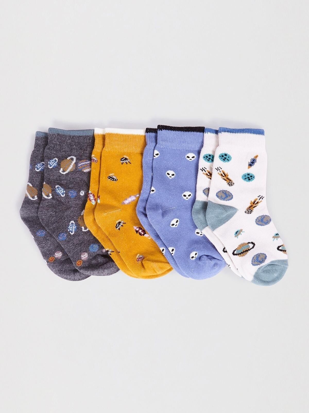 Buy wholesale Zephyr Baby Organic Cotton Space Sock Box - Multi