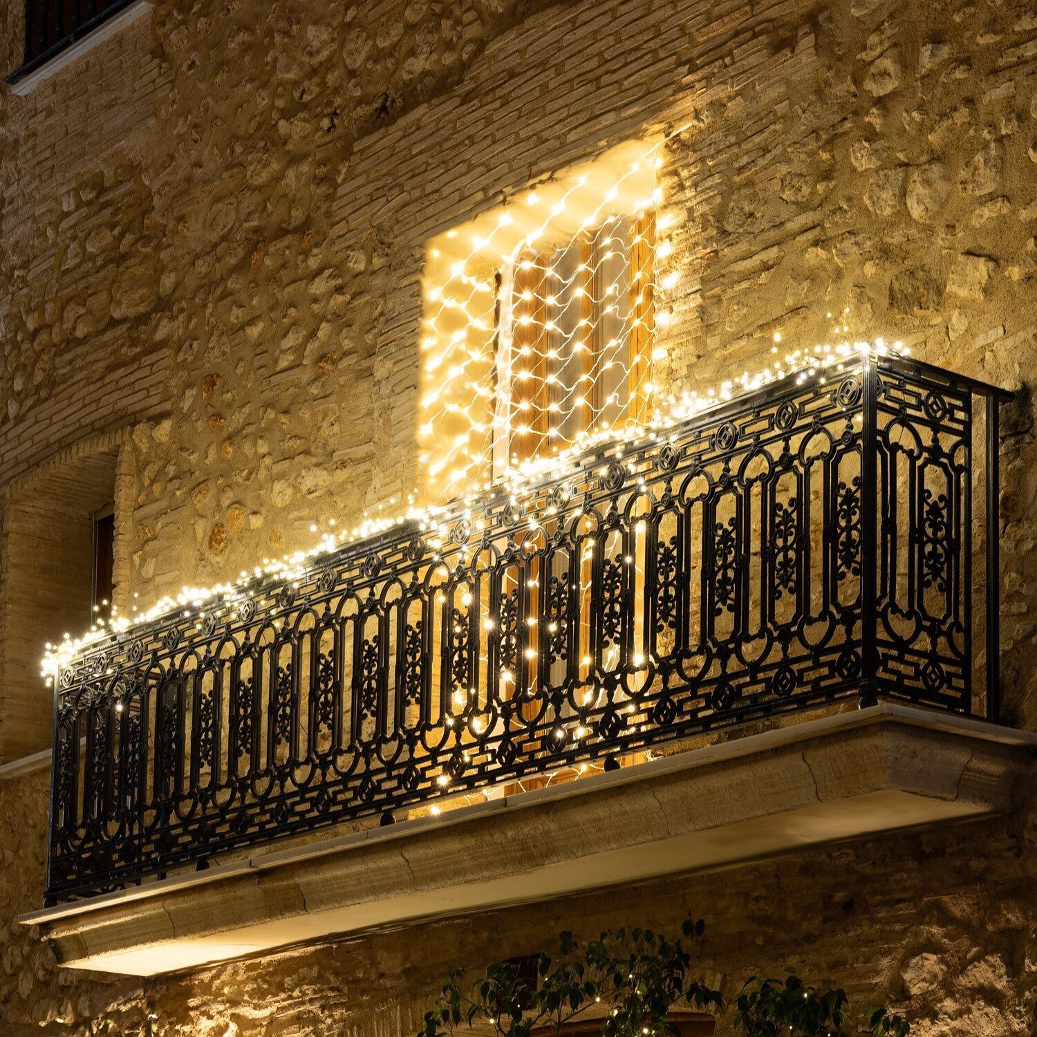 Buy wholesale Ledkia LED Outdoor Garland Mesh 12W 2m Warm White 2700K