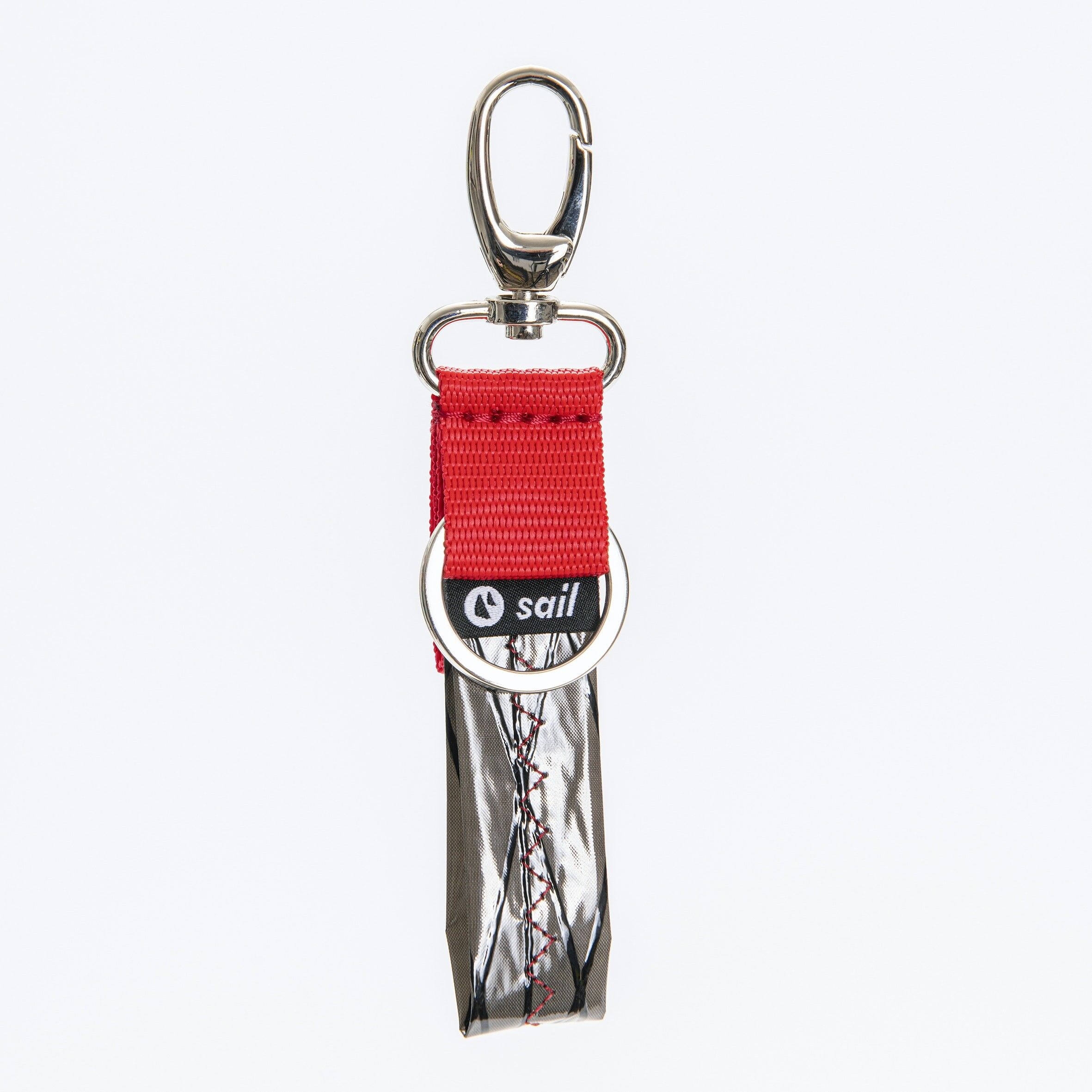 Buy wholesale Keychain In Recycled Sail - Chio - Red Laminate Dark